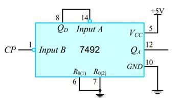 Solved Use 7490 and 7492 to construct a mod-60 counter | Chegg.com