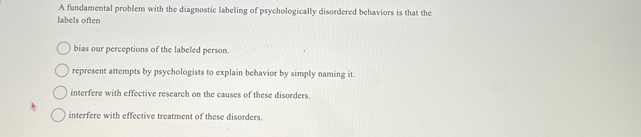 Solved A fundamental problem with the diagnostic labeling of | Chegg.com
