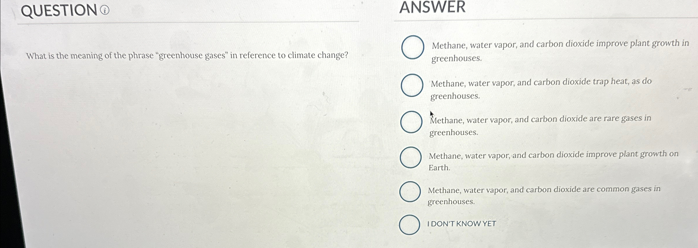 Solved QUESTION ()ANSWERWhat is the meaning of the phrase | Chegg.com