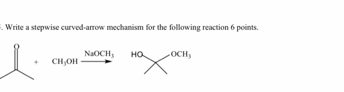 Solved . Write a stepwise curved-arrow mechanism for the | Chegg.com