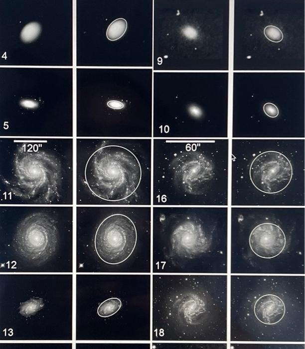 Procedure I: Measuring galaxy angular sizes 1. | Chegg.com