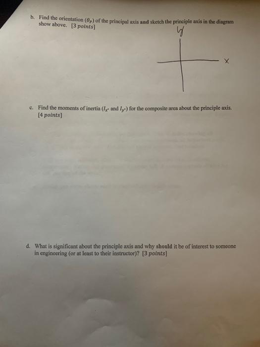 Solved b. Find the orientation (θp) of the principal axis | Chegg.com