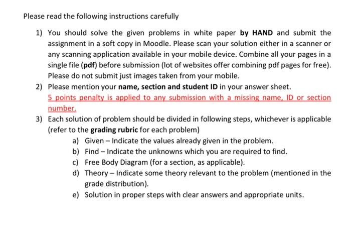 Solved Please read the following instructions carefully 1) | Chegg.com