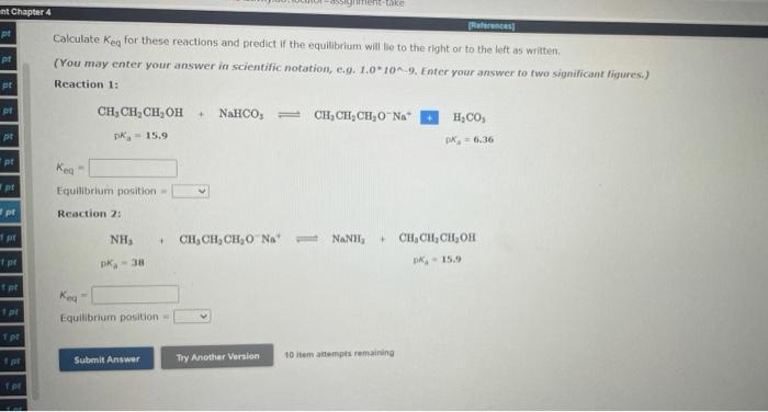 Solved Calculate Keq for these reactions and predict if the | Chegg.com