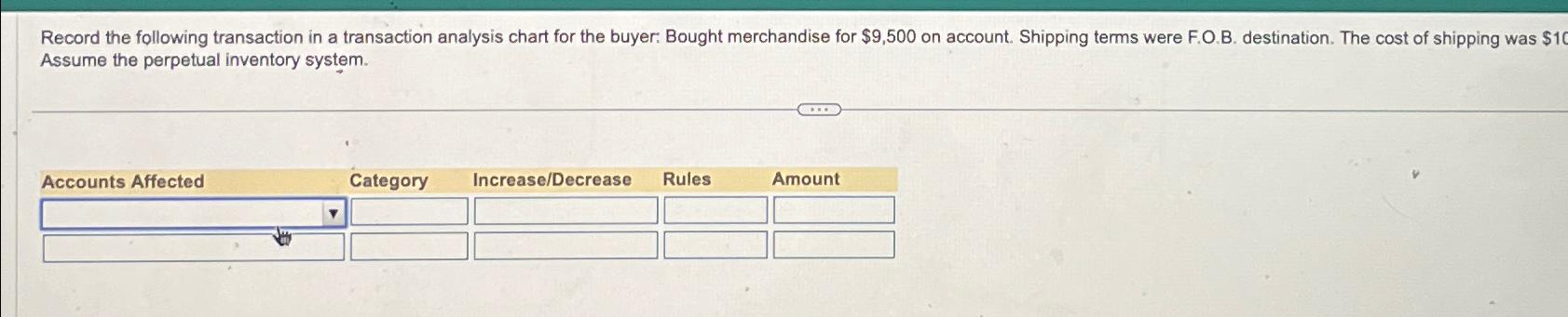 Record the following transaction in a transaction | Chegg.com