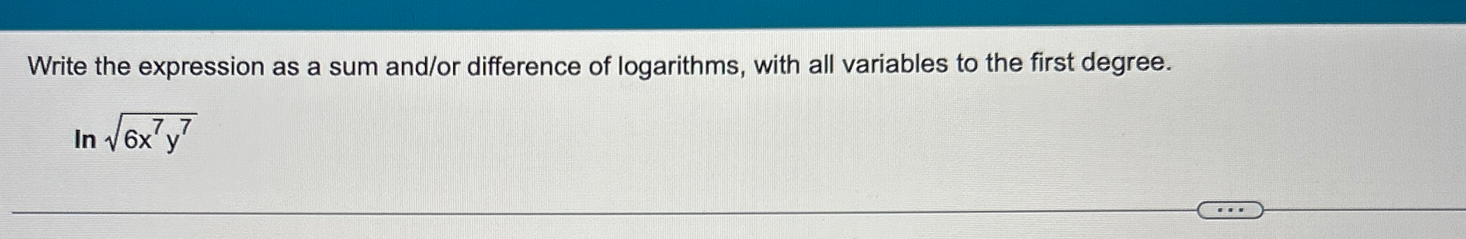 Solved Write the expression as a sum and/or difference of | Chegg.com