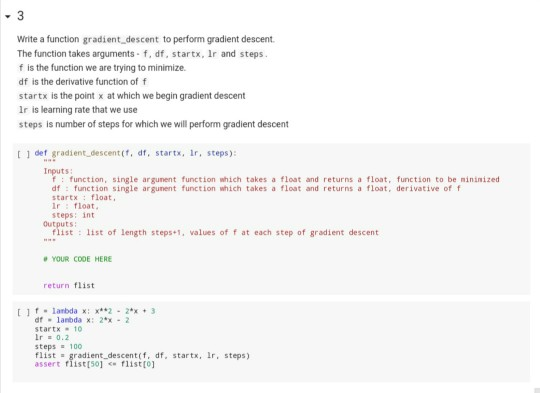 Solved - 3 Write a function gradient_descent to perform | Chegg.com