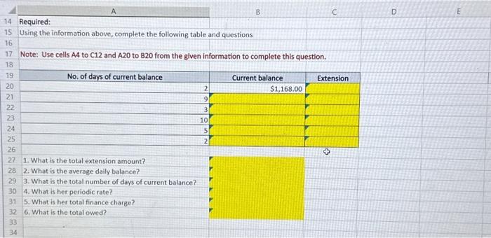 Solved please use the cells from the excel sheet. I dont | Chegg.com