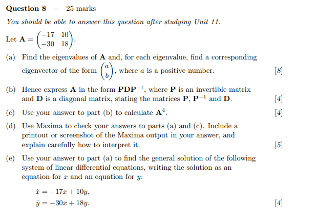 Question 8-25 marksYou should be able to answer this | Chegg.com Question 8-25 marksYou should be able to answer this | Chegg.com