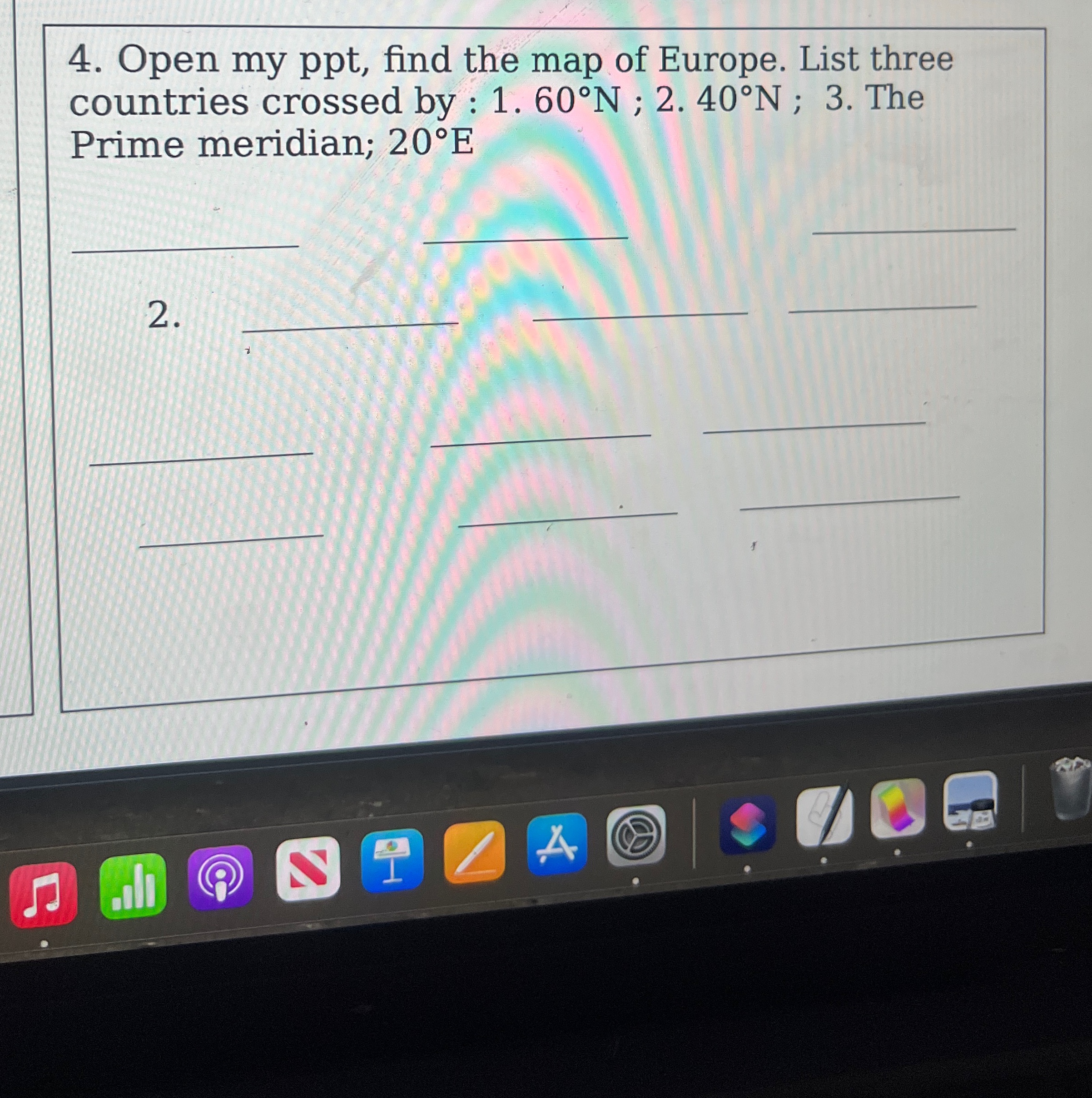 Solved Open my ppt, ﻿find the map of Europe. List three | Chegg.com