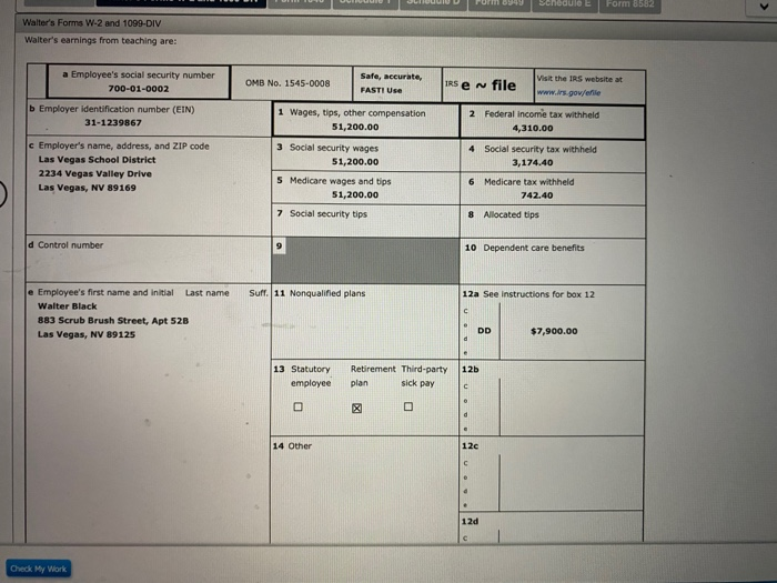 Comprehensive Problem 4-1 Skylar And Walter Black ... | Chegg.com