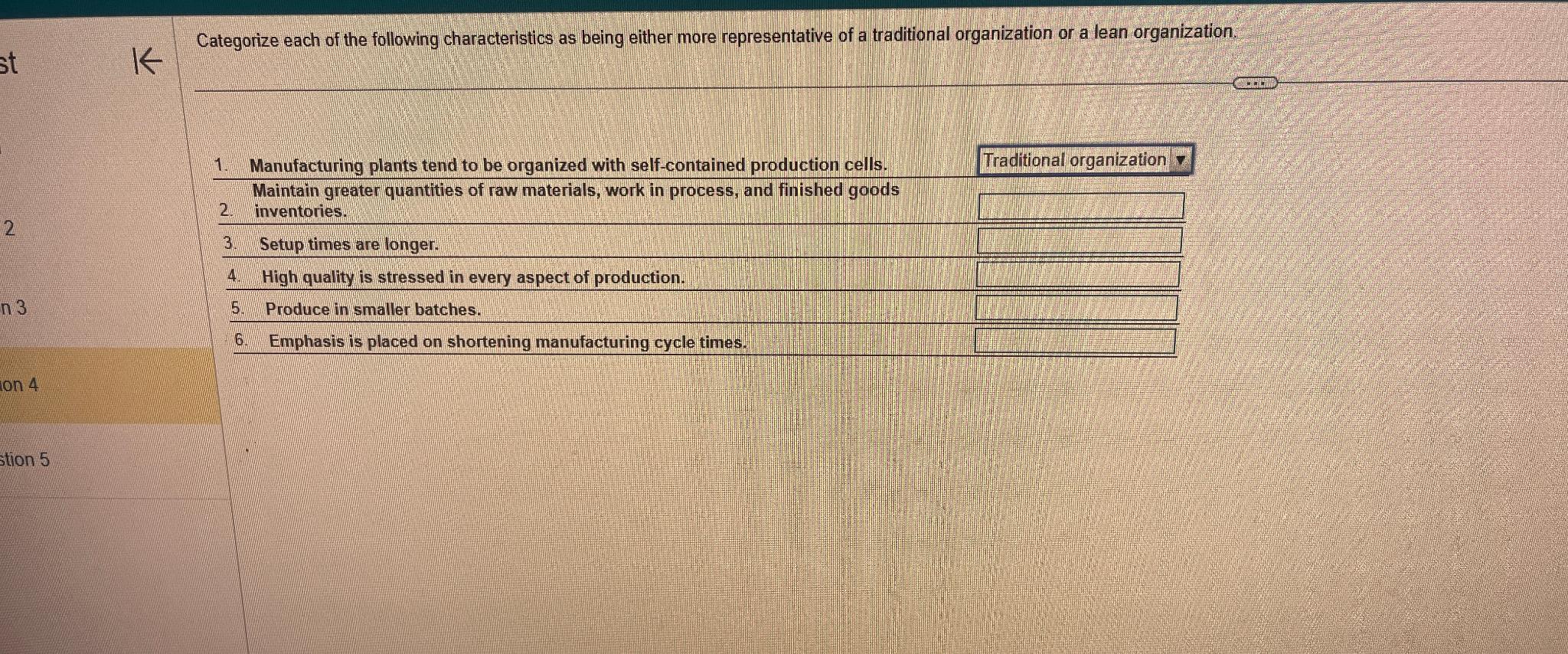 Solved Categorize each of the following characteristics as | Chegg.com