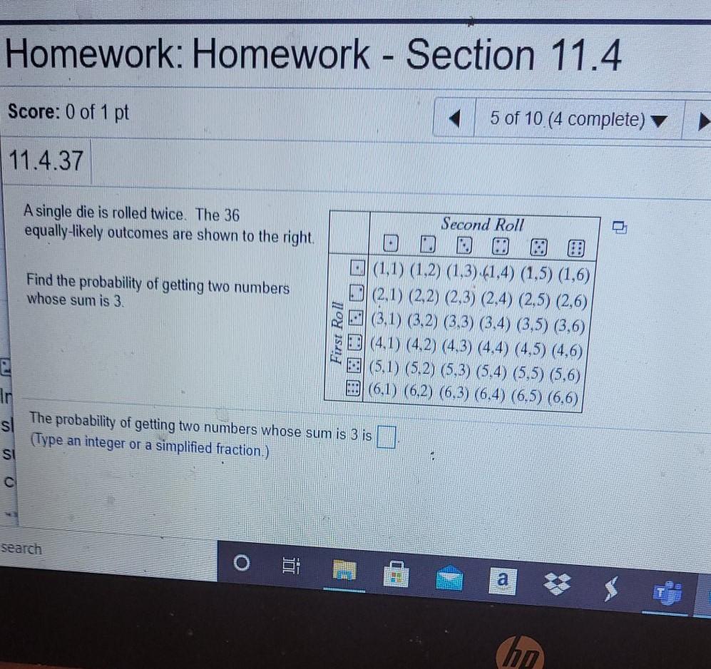 Solved Homework: Homework - Section 11.4 Score: 0 of 1 pt 5 | Chegg.com
