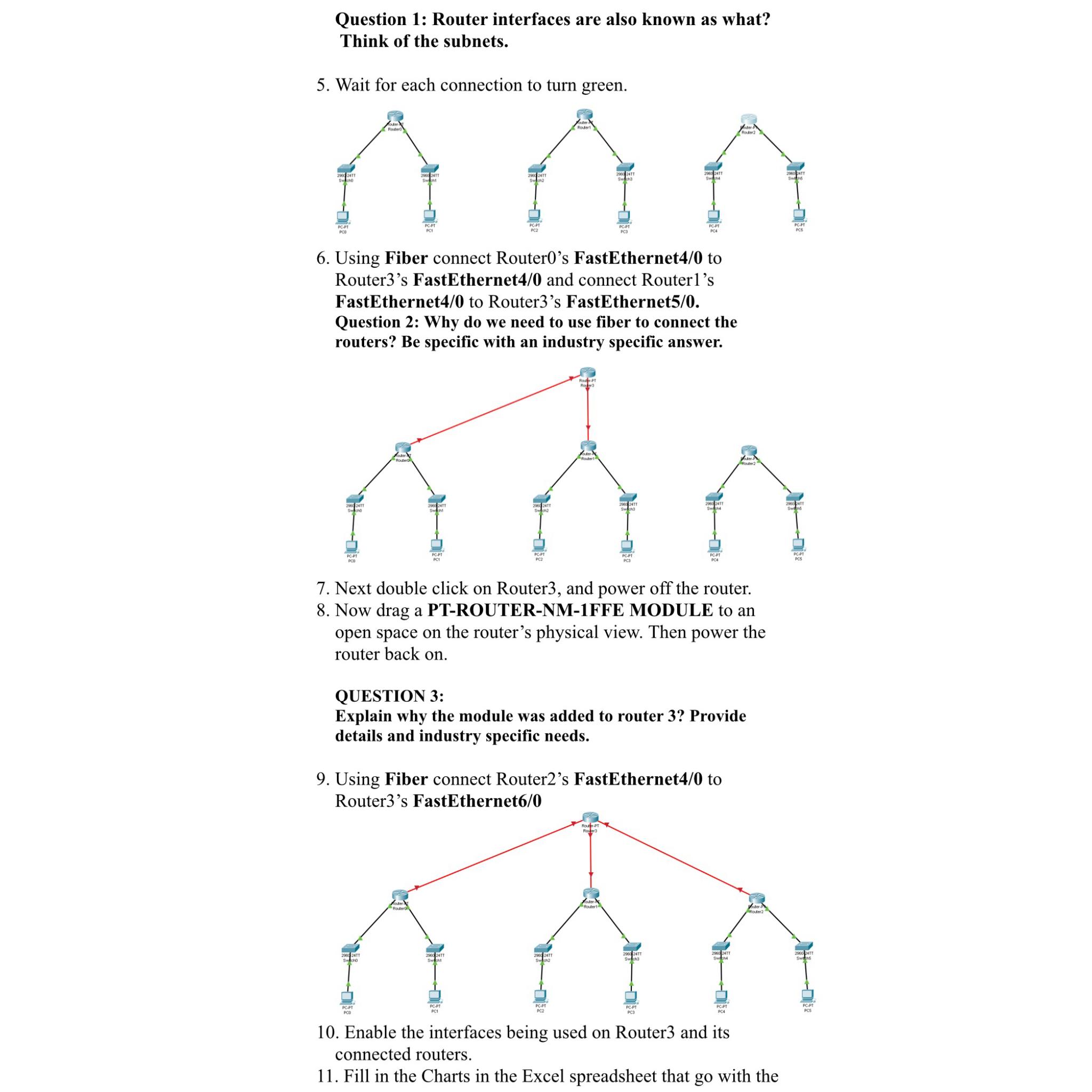 Solved Answer bolded questions 1-3:Question 1: Router | Chegg.com
