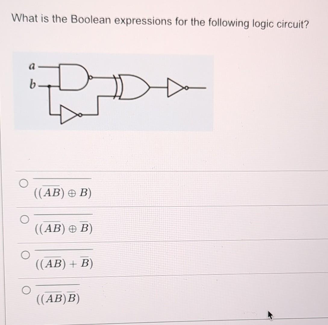 Solved Which of the following is XNOR gate?What is the | Chegg.com