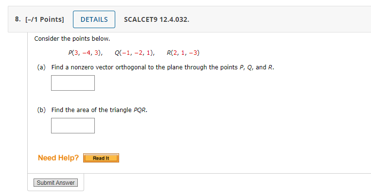 Solved Consider the points | Chegg.com