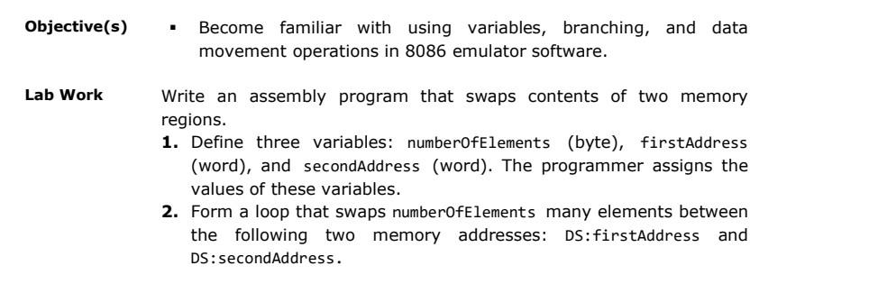 Solved Objective(s) . Become familiar with using variables, | Chegg.com