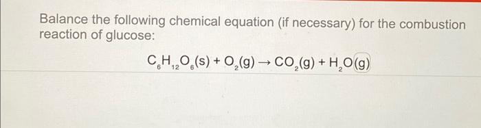 Solved Balance the following chemical equation (if | Chegg.com