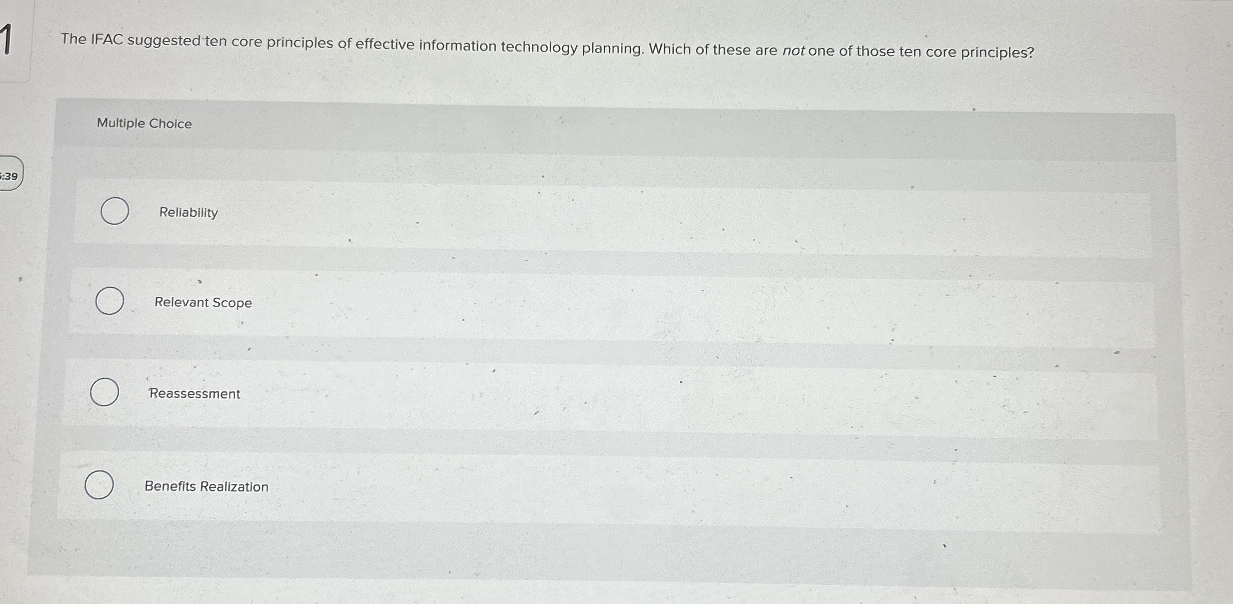 Solved 1The IFAC suggested ten core principles of effective | Chegg.com