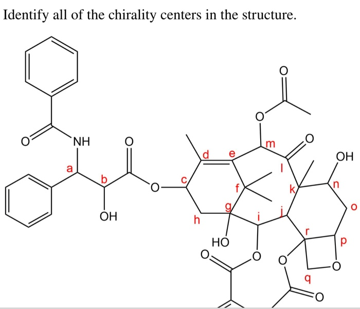 Solved Identify all of the chirality centers in the | Chegg.com