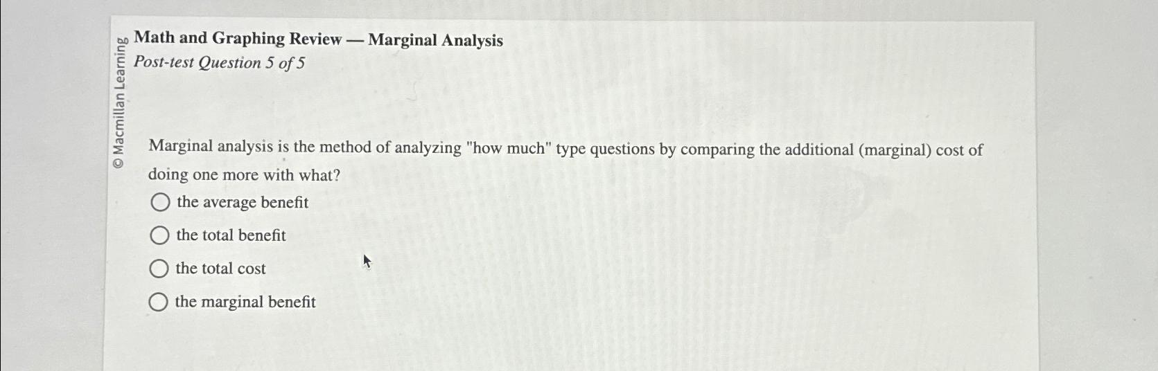 Solved ๓ ﻿Math and Graphing Review - ﻿Marginal | Chegg.com