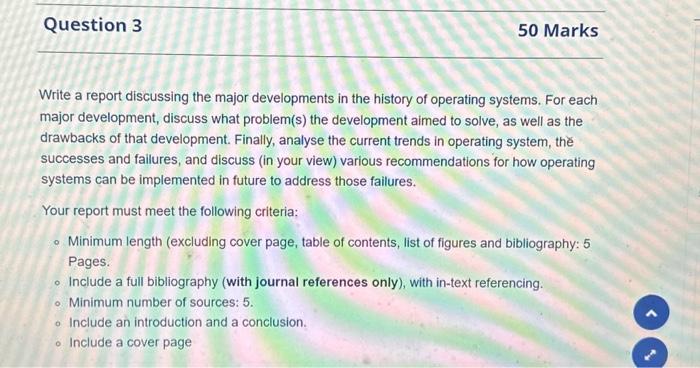 Solved Write a report discussing the major developments in | Chegg.com