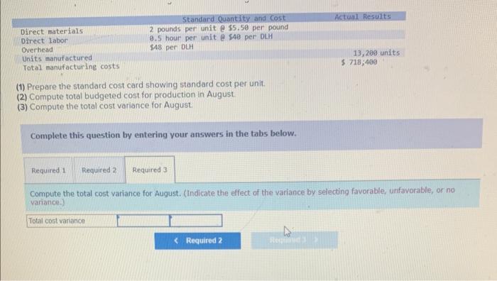 Solved A manufactured product has the following information | Chegg.com