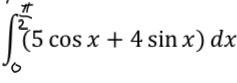 Solved ∫02π(5cosx+4sinx)dx | Chegg.com