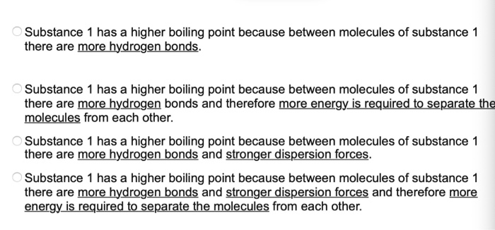 Solved Order these compounds from most volatile (A) to least | Chegg.com