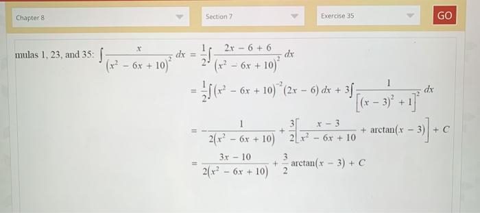 Solved use table of integrals... heres the CalcChat answer.. | Chegg.com