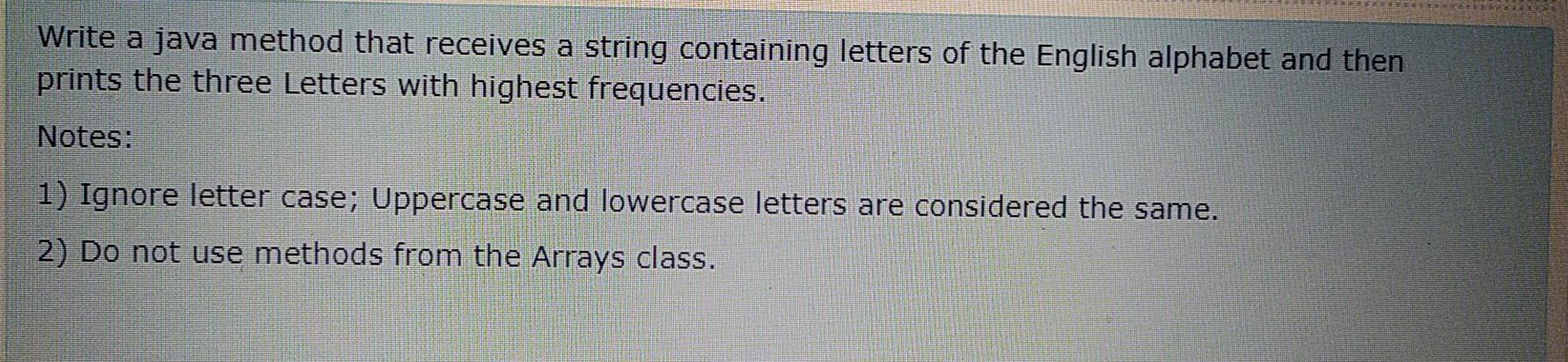 Solved Write a java method that receives a string containing | Chegg.com