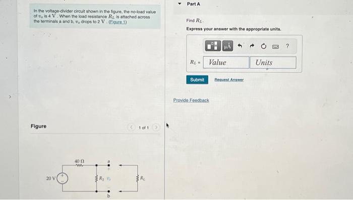 Solved In the voltage-divider circuit shown in the figure, | Chegg.com