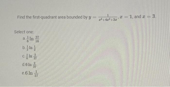 Solved Find the first-quadrant area bounded by | Chegg.com