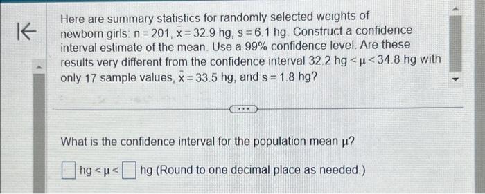 Solved Here are summary statistics for randomly selected | Chegg.com