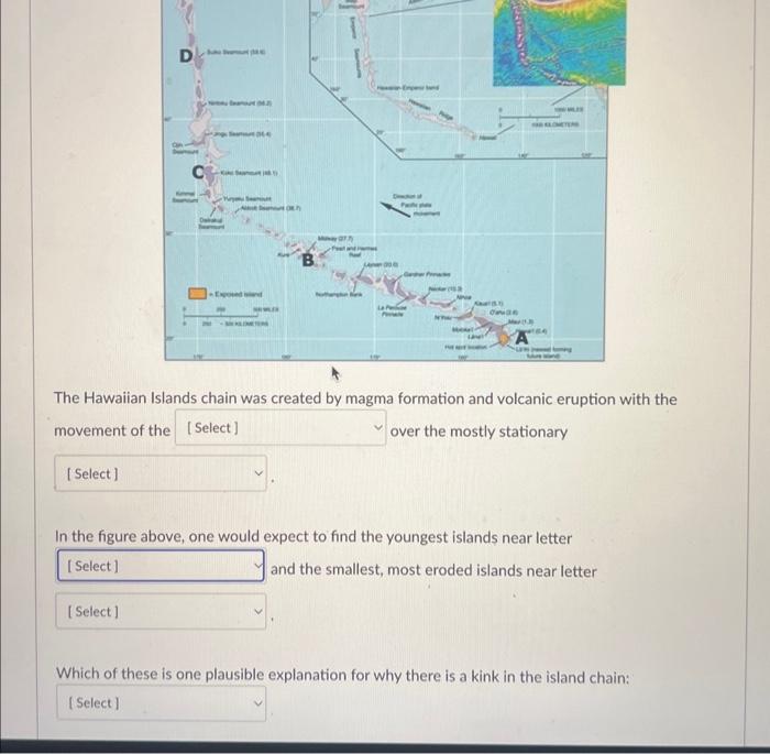 [Solved]: plz answer all The Hawaiian Islands chain was crea