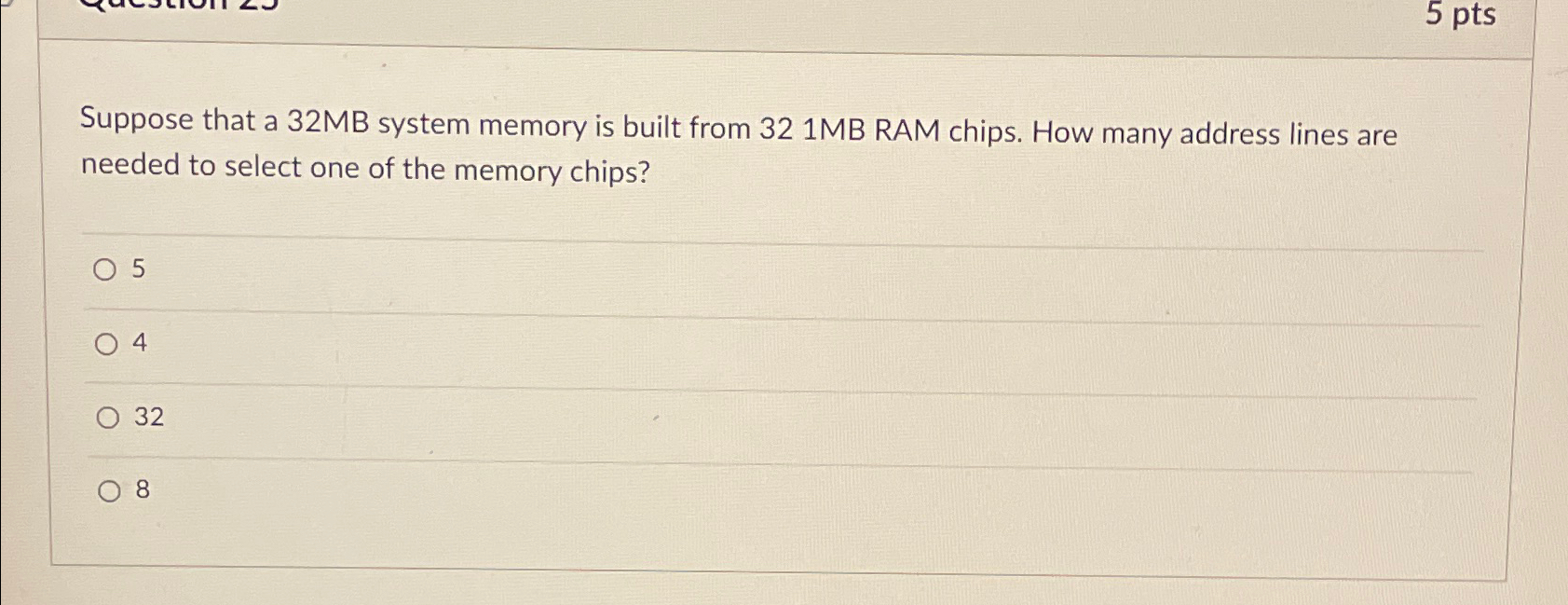 Solved Suppose that a 32MB ﻿system memory is built from | Chegg.com