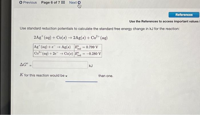 Solved Use the References to access important value Use | Chegg.com