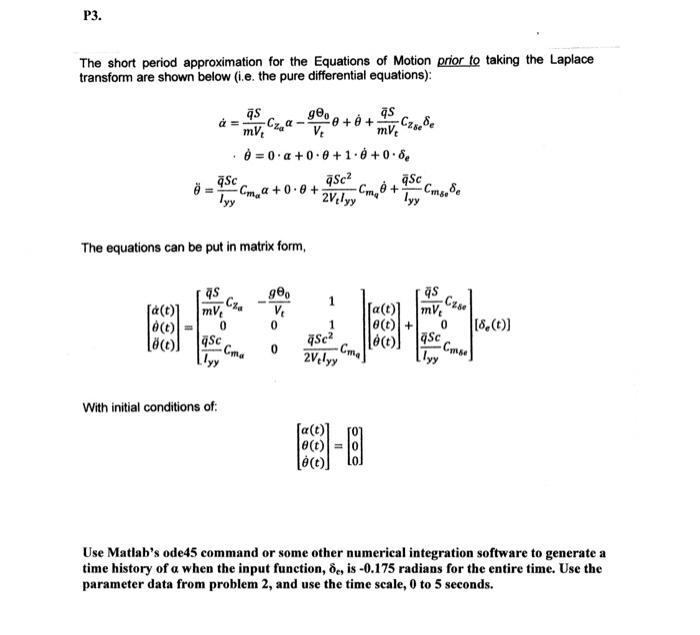 The short period approximation for the Equations of | Chegg.com