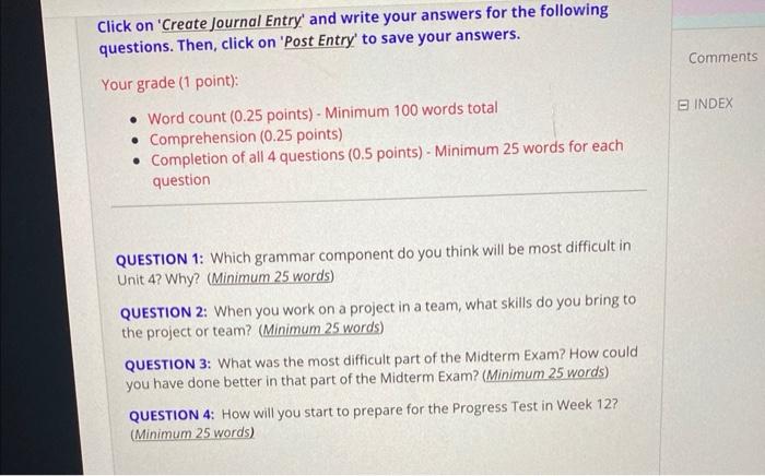 Click on 'Create Journal Entry' and write your | Chegg.com