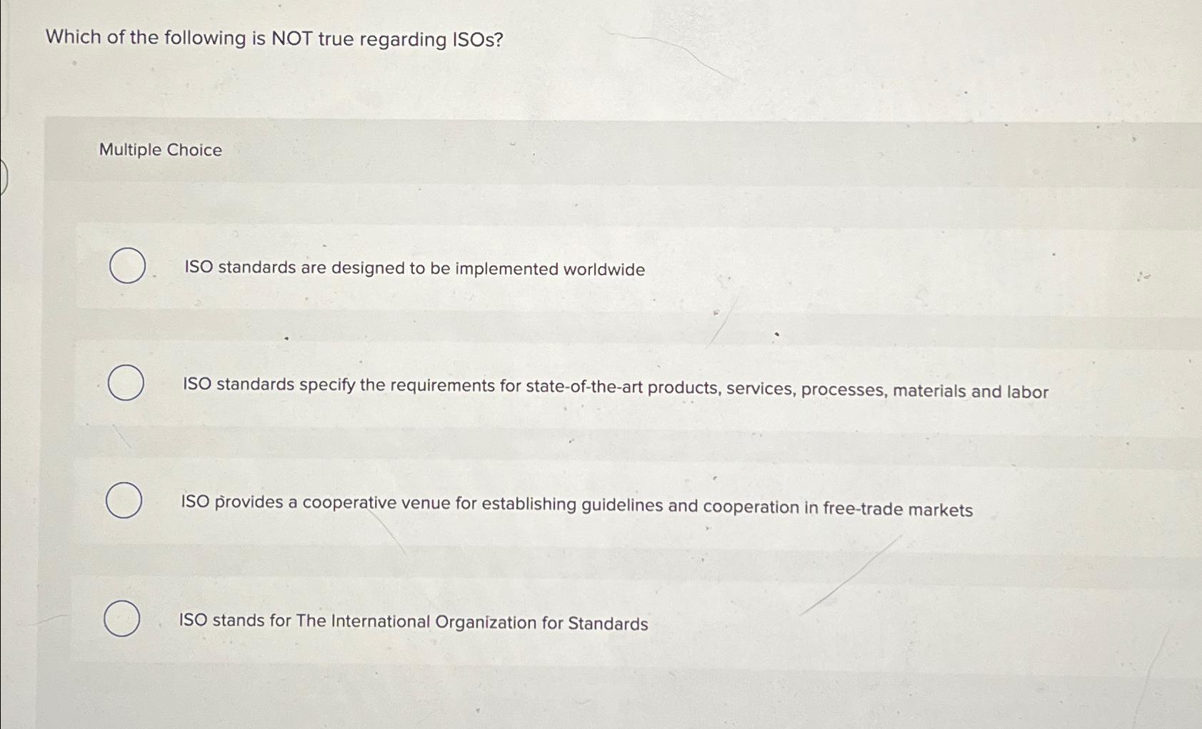 Solved Which of the following is NOT true regarding | Chegg.com