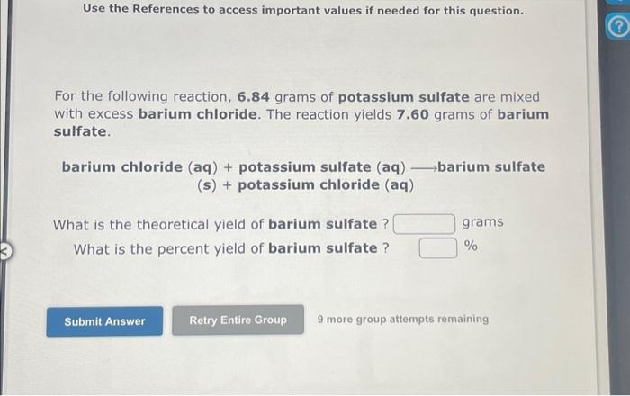 Solved Use the References to access important values if | Chegg.com
