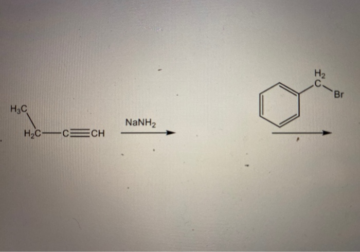 Solved H2 Br H₃C NaNH2 H2C-CECH CH3 CH3 H₂ C Нас 104 CH3 | Chegg.com