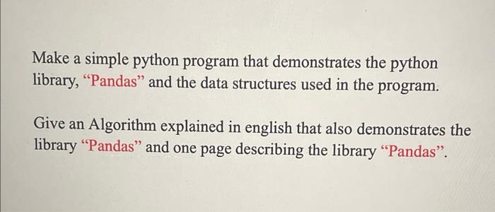 Solved Make a simple python program that demonstrates the | Chegg.com