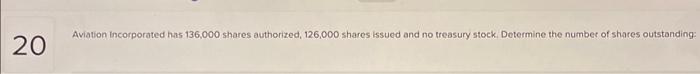 Solved Aviation incorporated has 136,000 shares authorized, | Chegg.com
