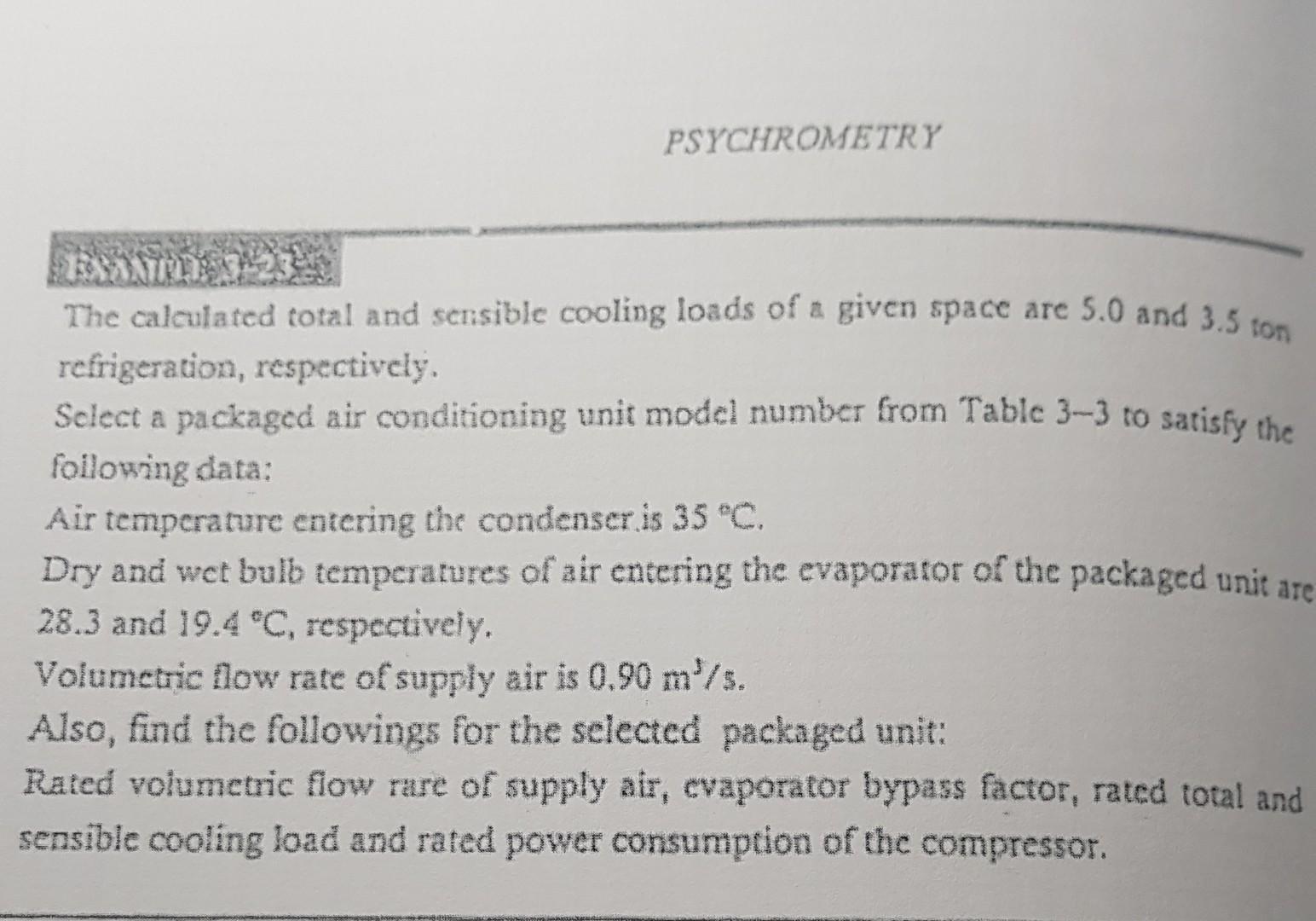 The calculated total and sensible cooling loads of a | Chegg.com