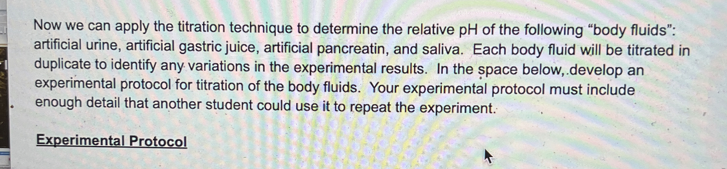 Solved Now we can apply the titration technique to determine | Chegg.com