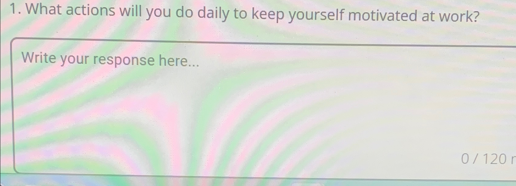 Solved What actions will you do daily to keep yourself | Chegg.com
