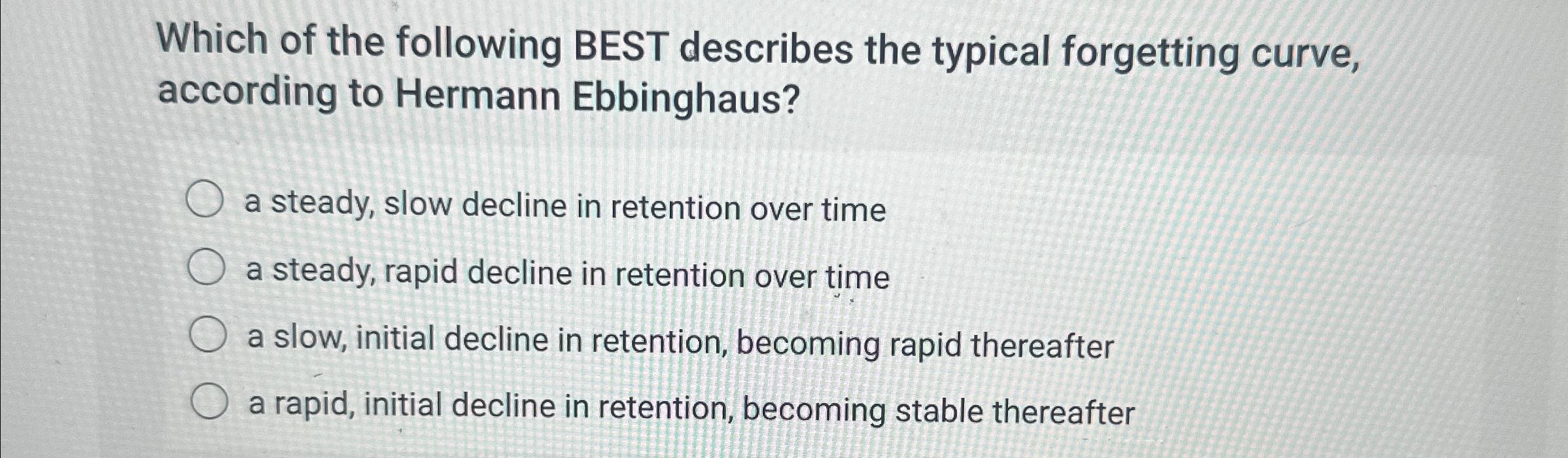 Solved Which of the following BEST describes the typical | Chegg.com