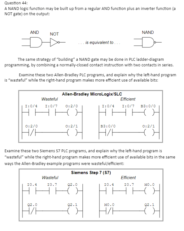 A NAND logic function may be built up from a regular | Chegg.com