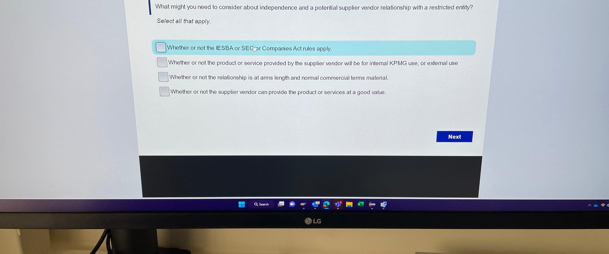 Solved What might you need to consider about independence | Chegg.com